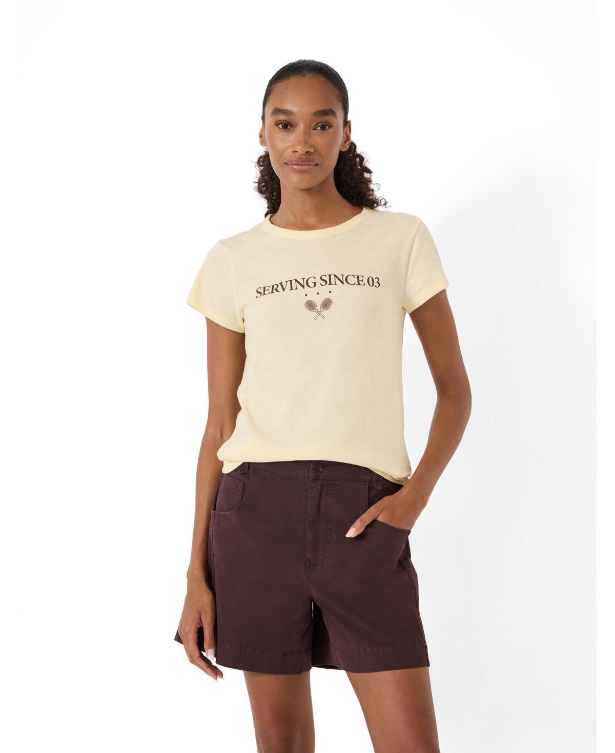 Click here for Hush Womens Serving Since Graphic T-Shirt - Soft y... prices