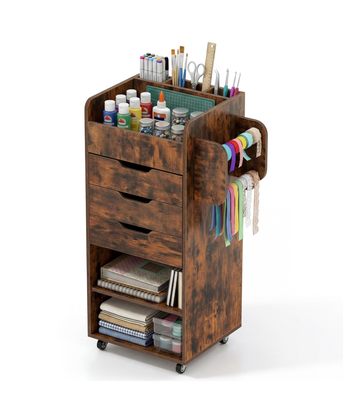 Click here for Costway Paper Storage Cart  Rolling Gift Wrap Stat... prices