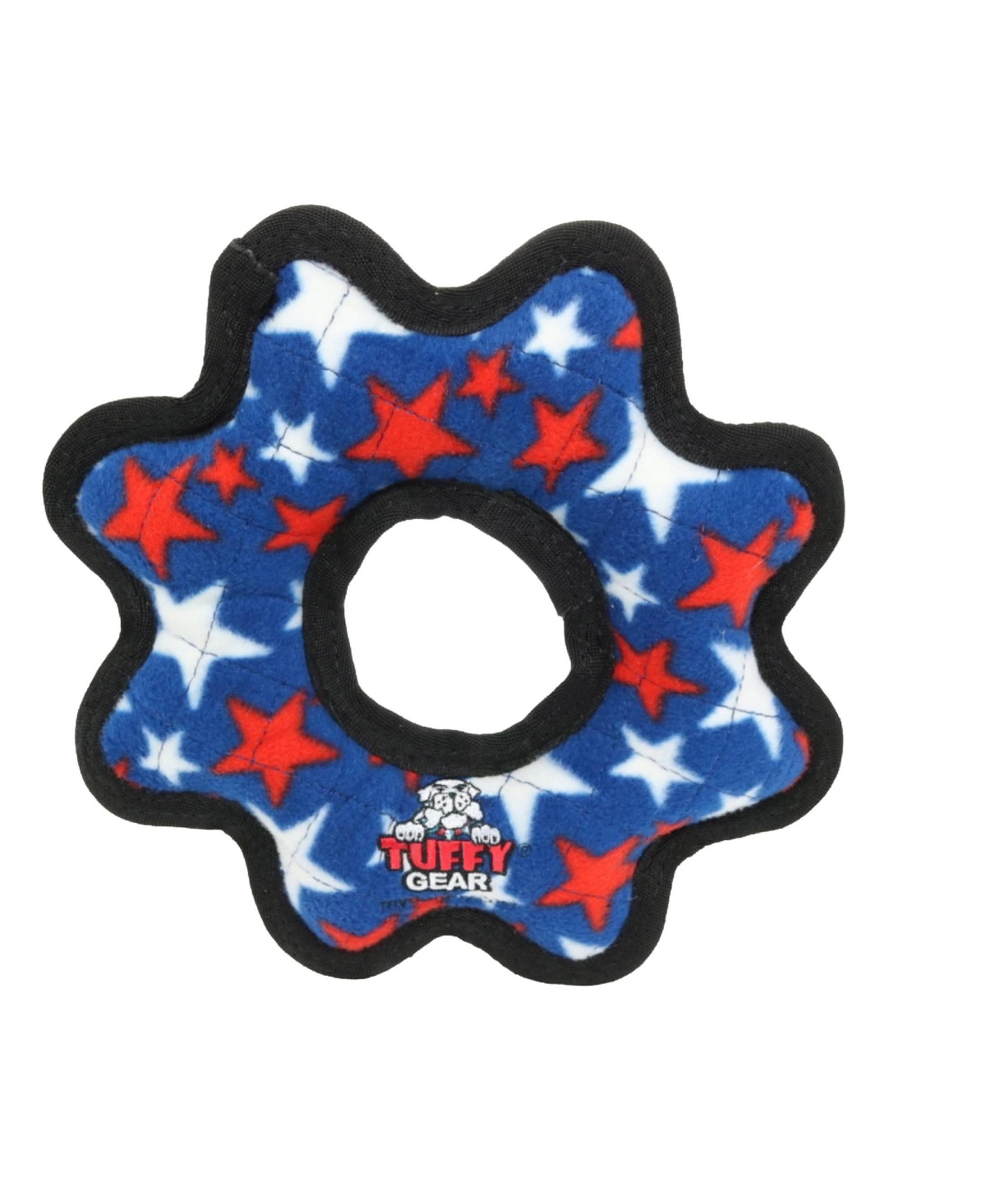Click here for Tuffy Medium Gear Ring Star  Plush Squeaky Dog Toy... prices