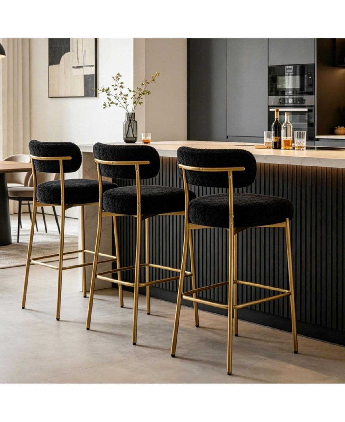 Click here for Dyhome 24 Bar Stools Set of 3  Counter Height Bar... prices