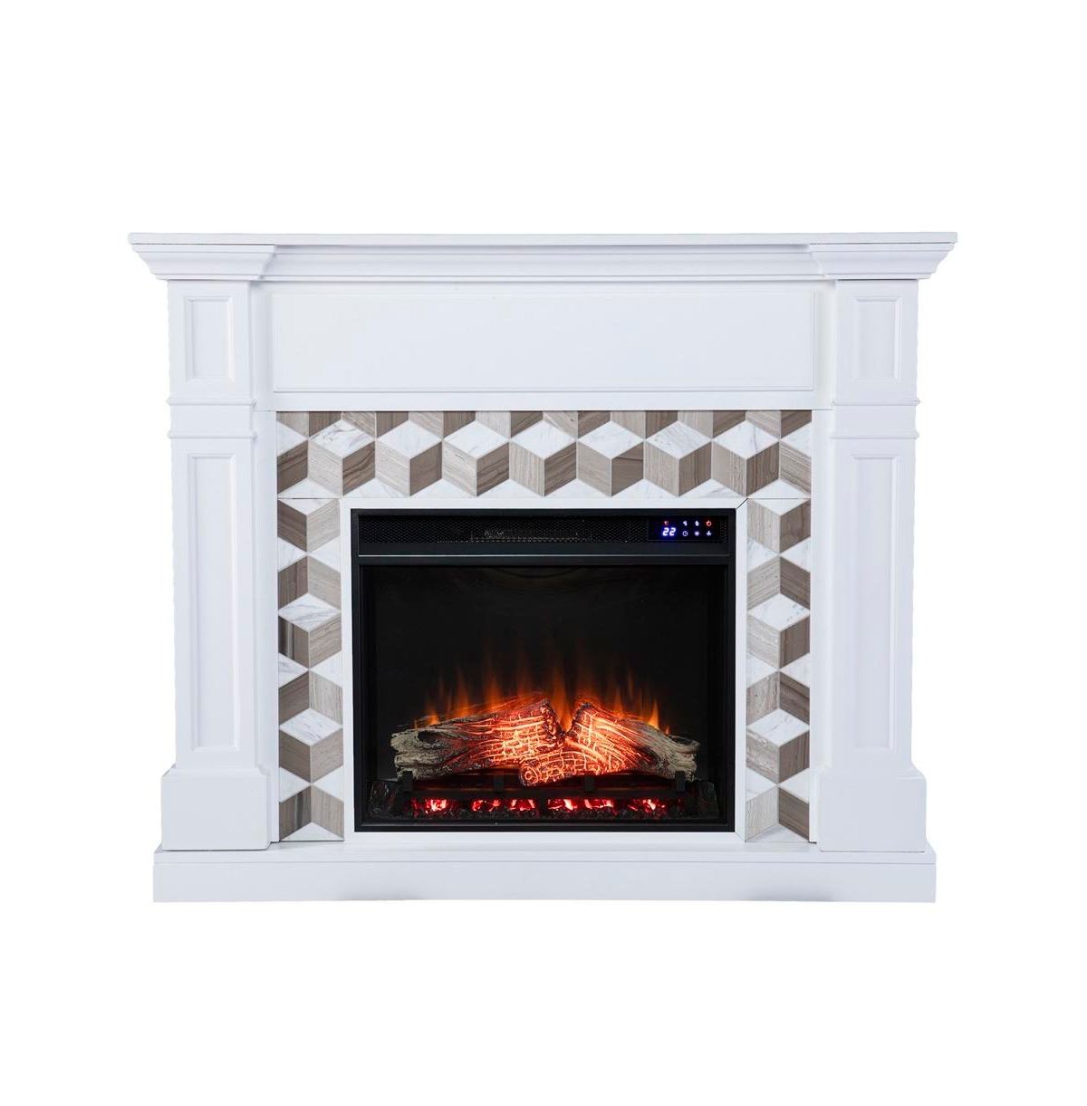 Click here for Augusta Home Darvingmore Criss Cross Fireplace wit... prices