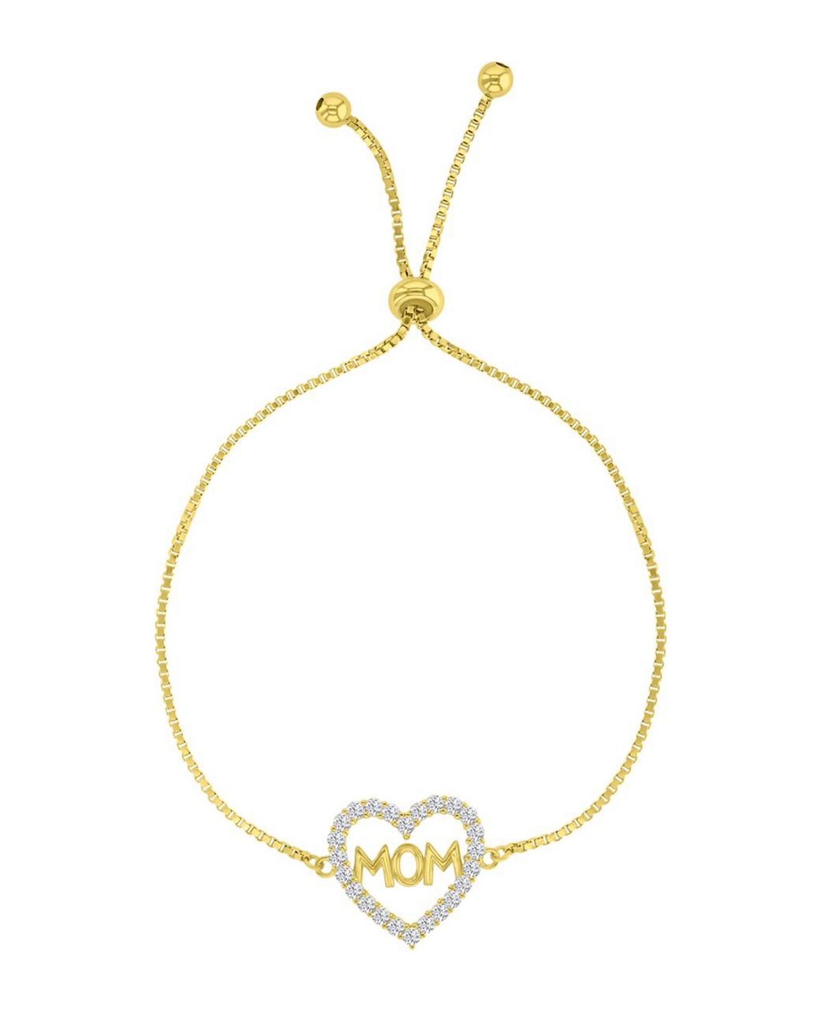 Click here for Macys 14k Gold-Plated Heart Charm Fashion Bracelet... prices