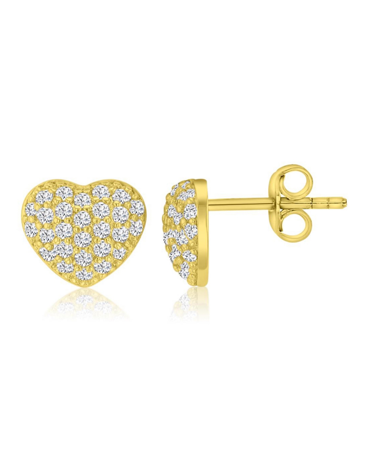 Click here for Macys 14k Gold-Plated 3D Heart Fashion Earrings -... prices