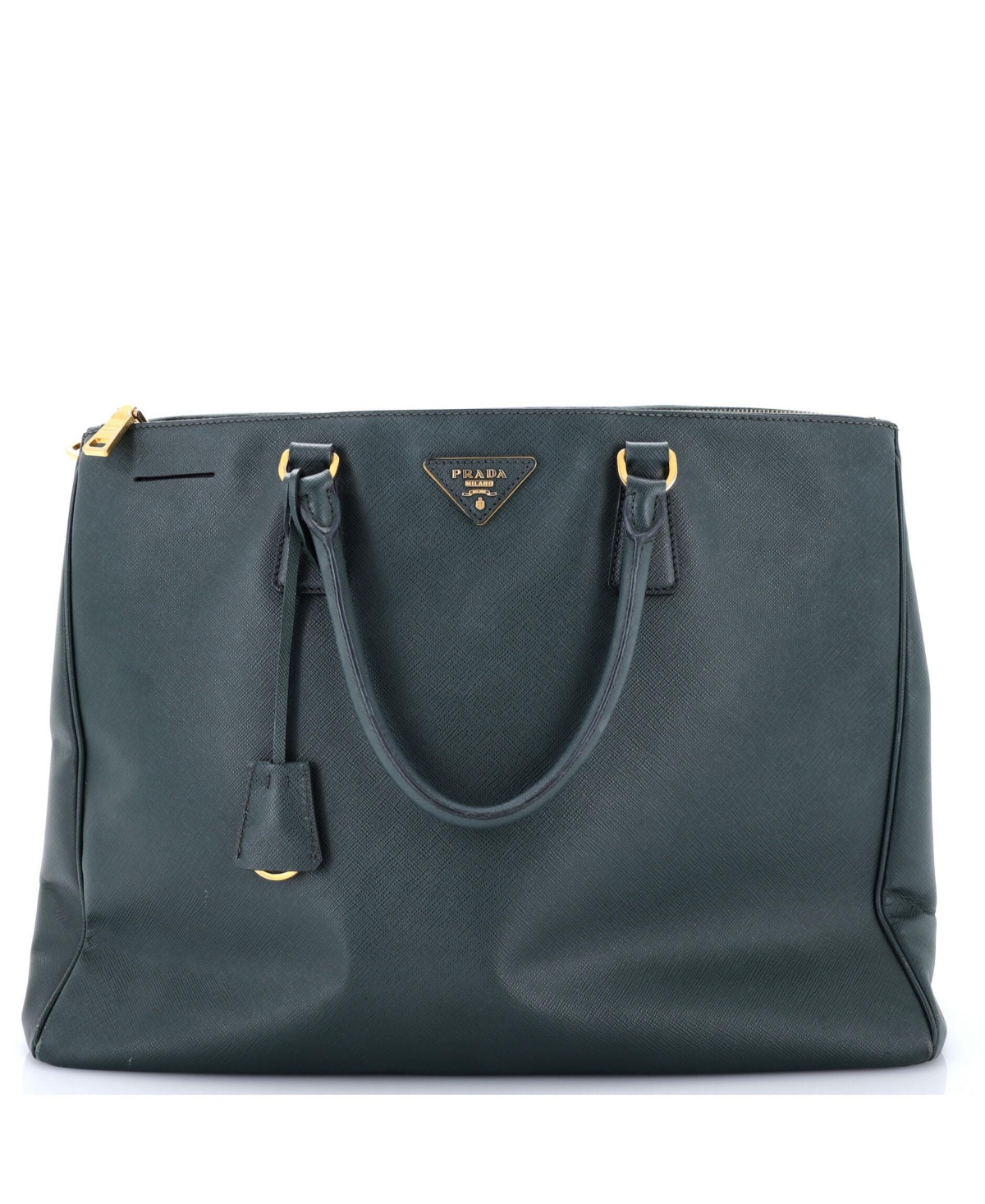 Click here for Pre-Owned Prada Xl Double Zip Lux Tote Saffiano Le... prices