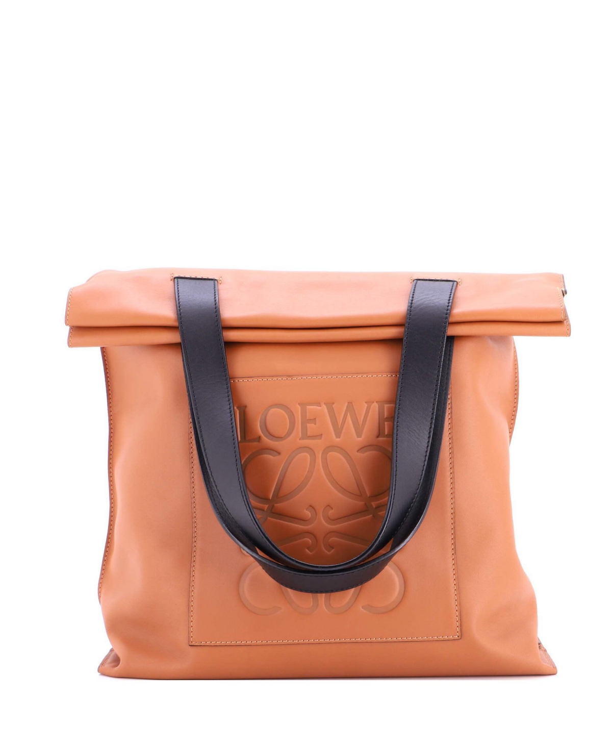 Click here for Pre-Owned Loewe North South Shopper Tote Leather -... prices