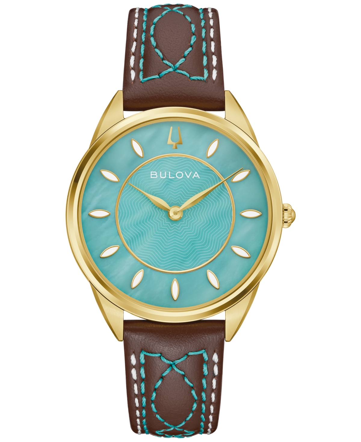 Click here for Bulova Womens Stetson Sutton Brown Leather Strap W... prices