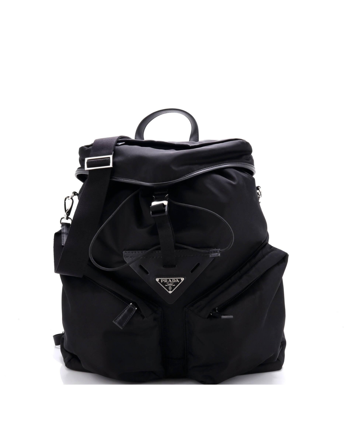 Click here for Pre-Owned Prada Triangle Convertible Backpack Re-N... prices