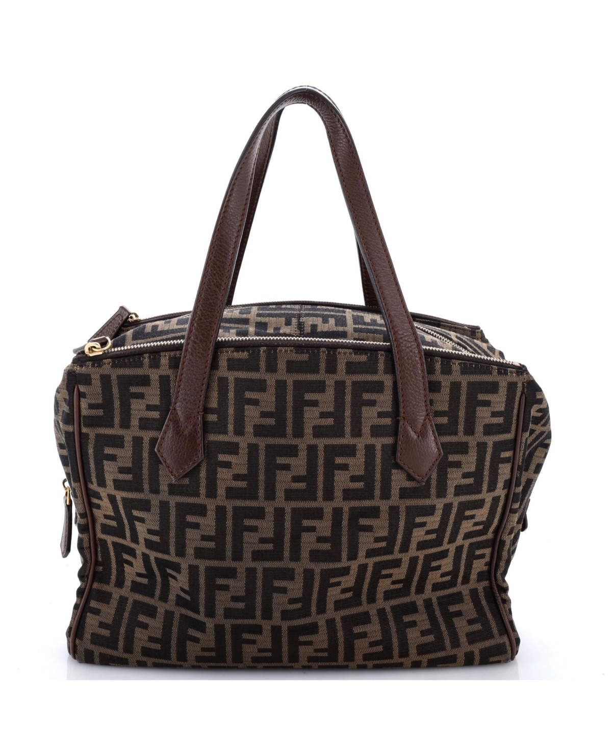 Click here for Pre-Owned Fendi Medium Double Zip Tote Zucca Canva... prices