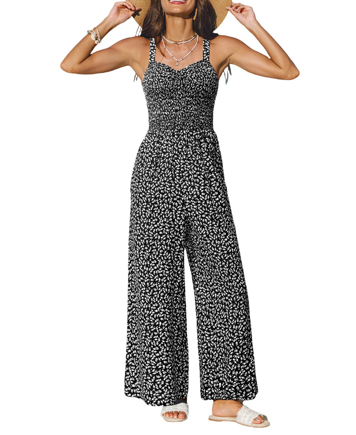 Click here for Cupshe Womens Soft Smocked Spaghetti Strap Wide Le... prices