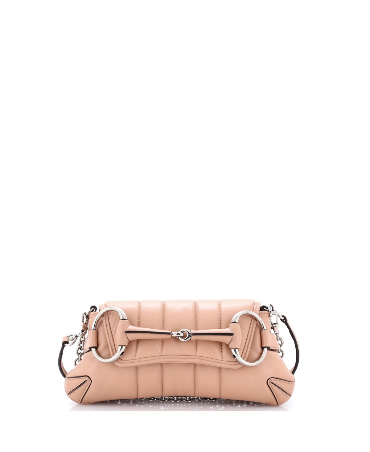 Click here for Pre-Owned Gucci Small Horsebit Chain Shoulder Bag... prices