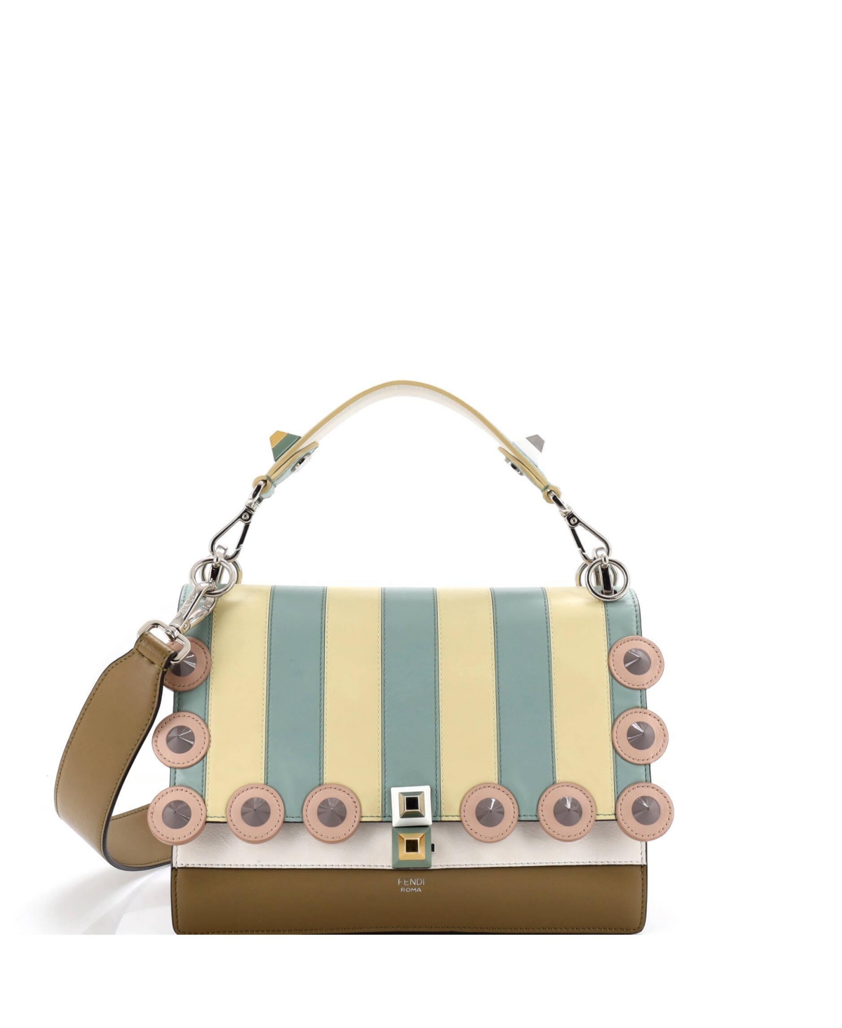 Click here for Pre-Owned Fendi Medium Eyelet Kan I Bag Leather -... prices