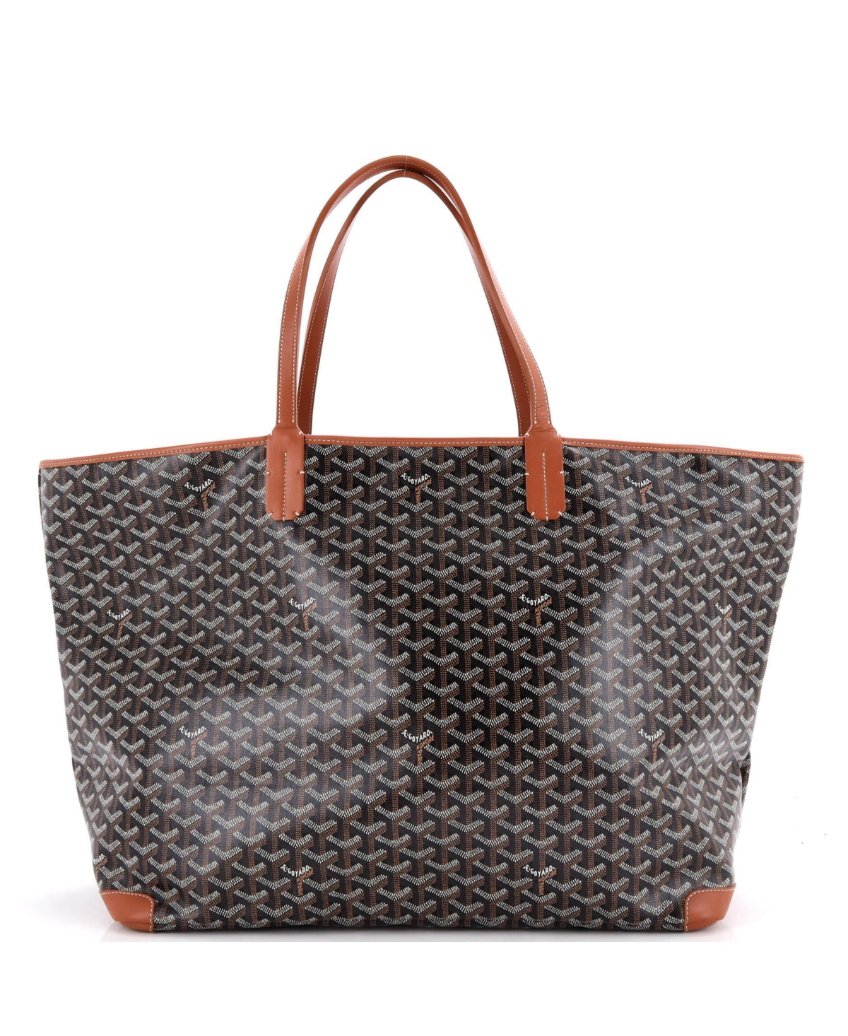 Click here for Pre-Owned Goyard Gm Artois Tote Coated Canvas - Br... prices