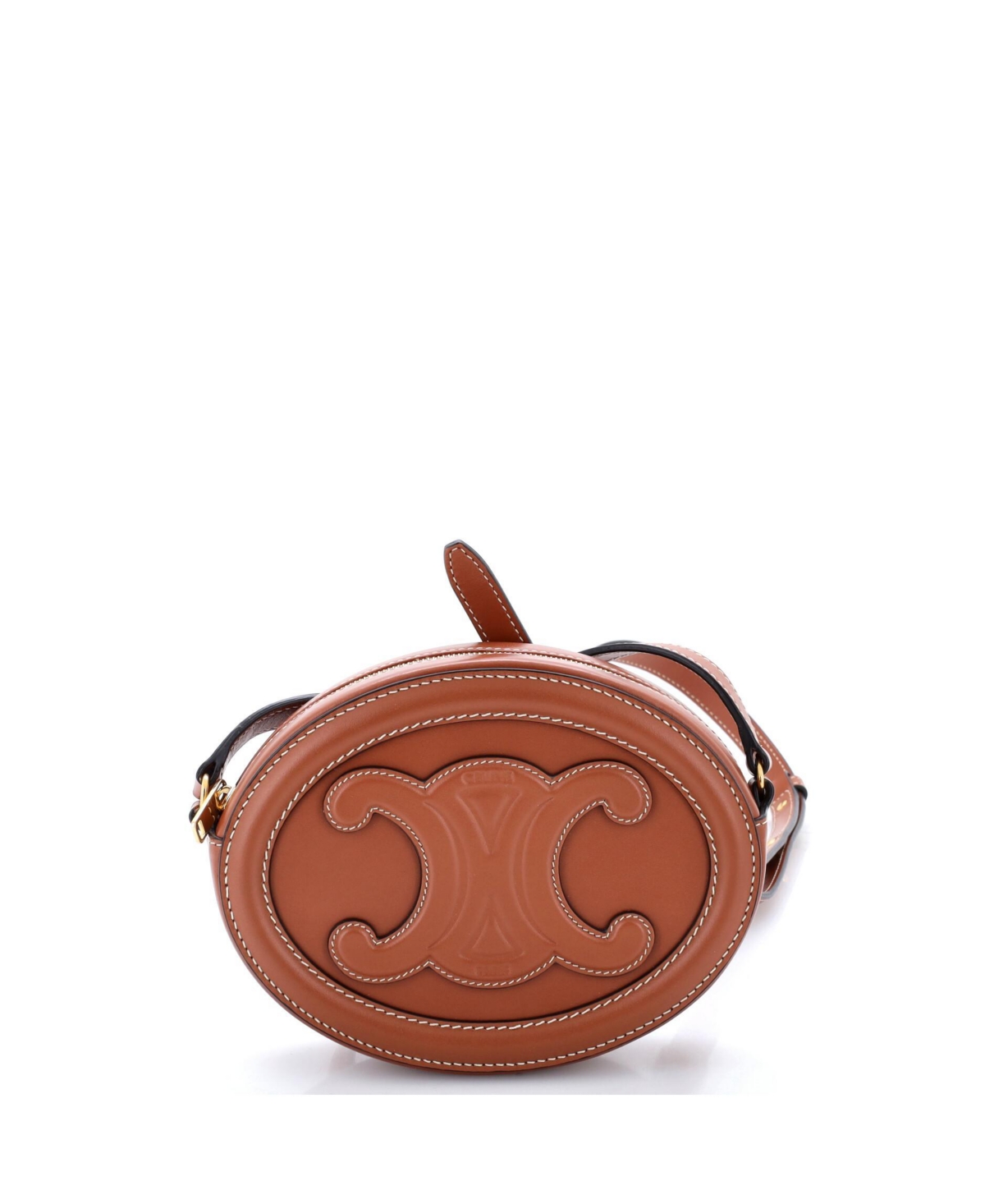 Click here for Pre-Owned Celine Mini Triomphe Oval Crossbody Bag... prices