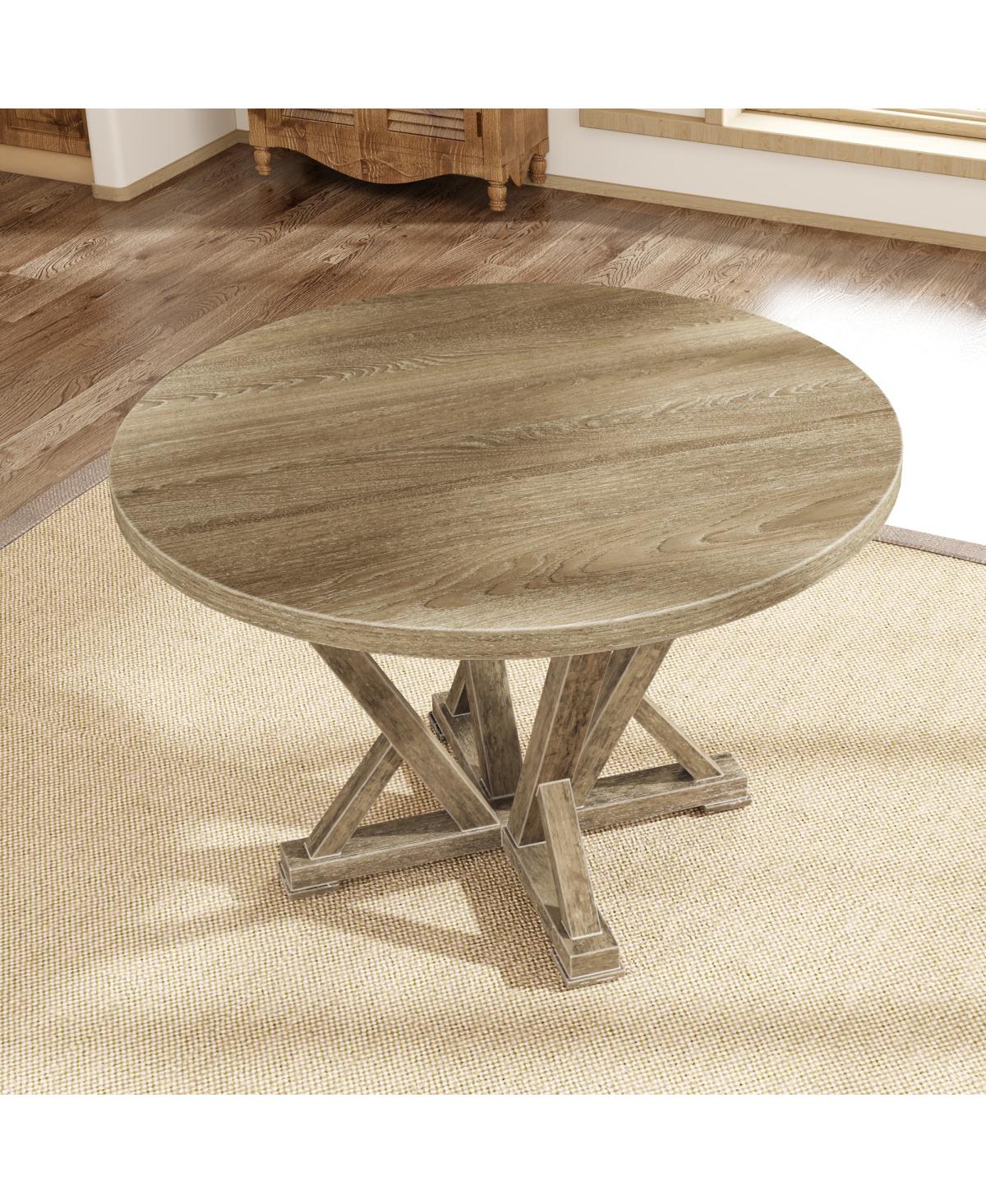 Click here for Streamdale Furniture Modern Farmhouse 45.7 Round S... prices