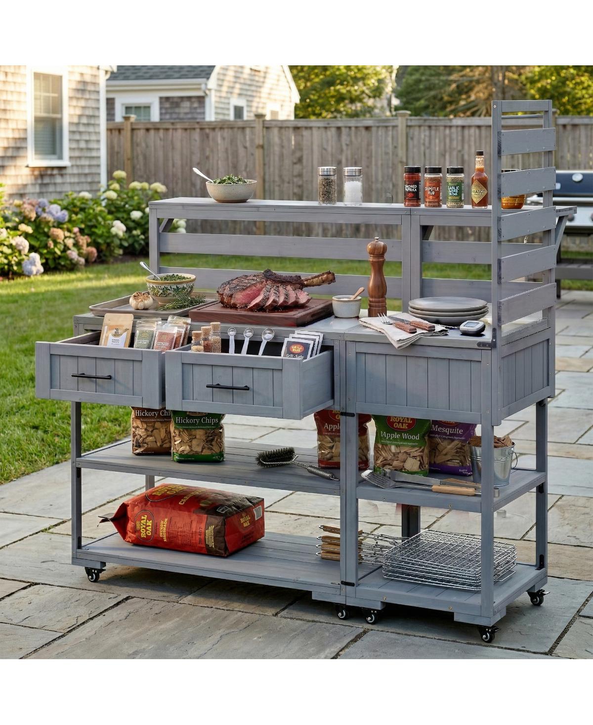 Click here for Streamdale Furniture 62.3 Solid Wood Patio Kitchen... prices
