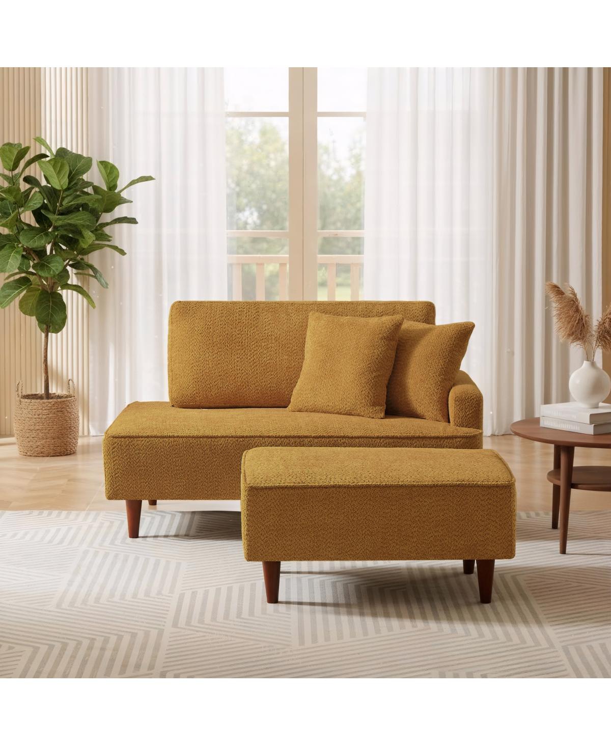 Click here for Streamdale Furniture Boucle Indoor Chaise Lounge C... prices