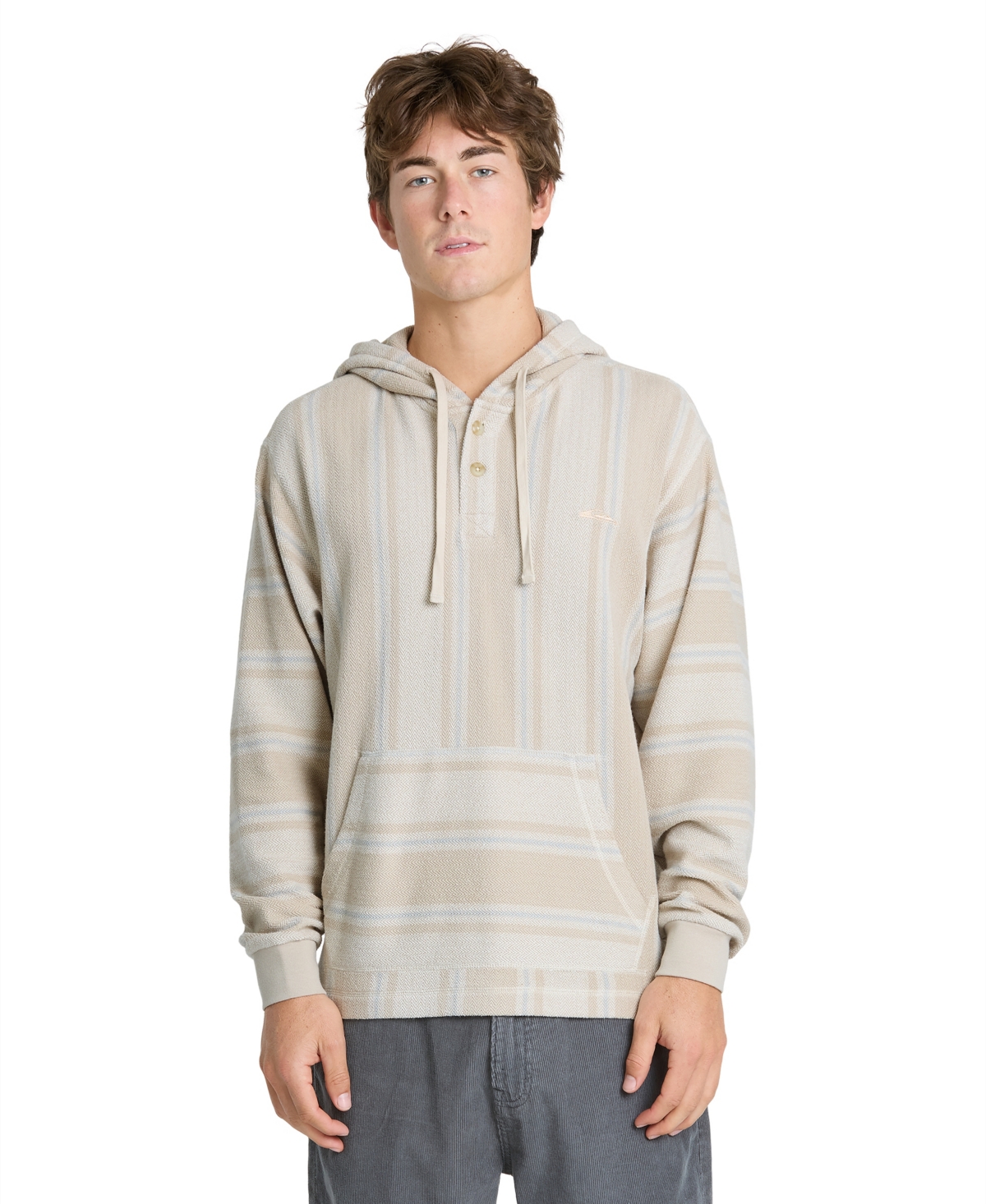 Click here for Quiksilver Mens Chileno Henley Hoodie - Peyote prices