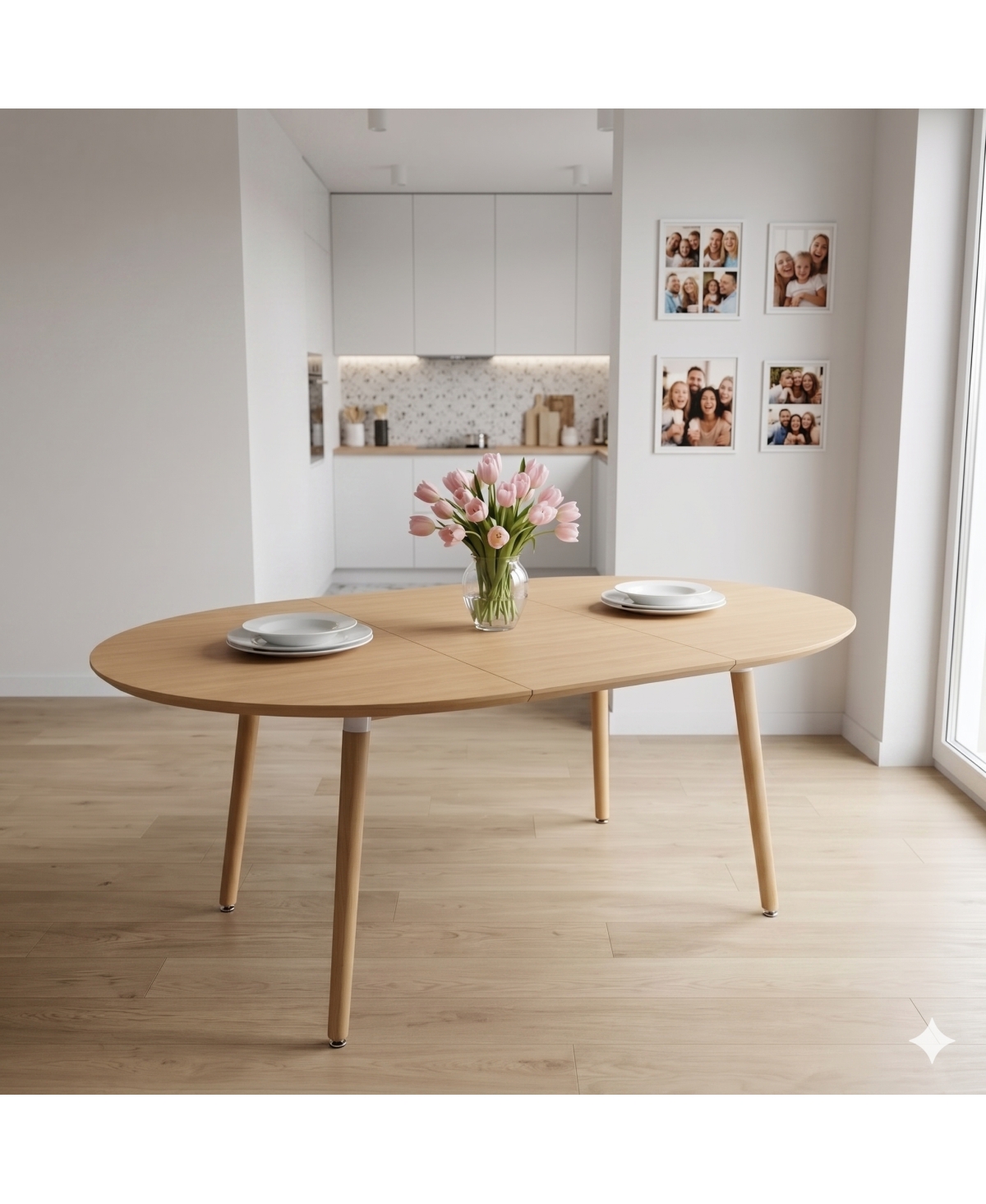 Click here for Streamdale Furniture Retractable Wood Grain Mdf Di... prices