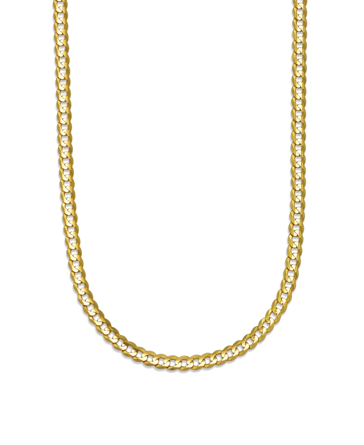 Click here for Italian Gold Solid Curb Chain 20 Necklace in 10k Y... prices