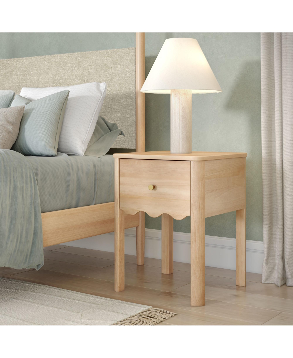 Click here for Plank+Beam Sutton 1 Drawer Nightstand  18 x 18  Bl... prices