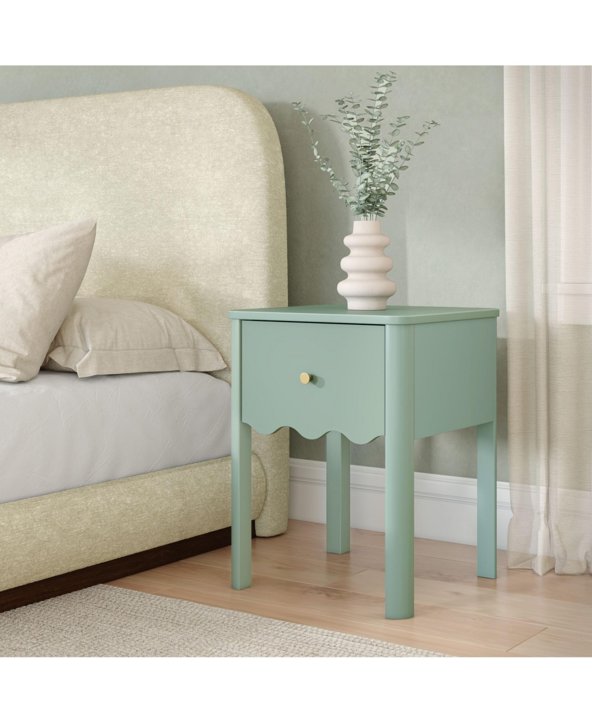 Click here for Plank+Beam Sutton 1 Drawer Nightstand  18 x 18  Bl... prices