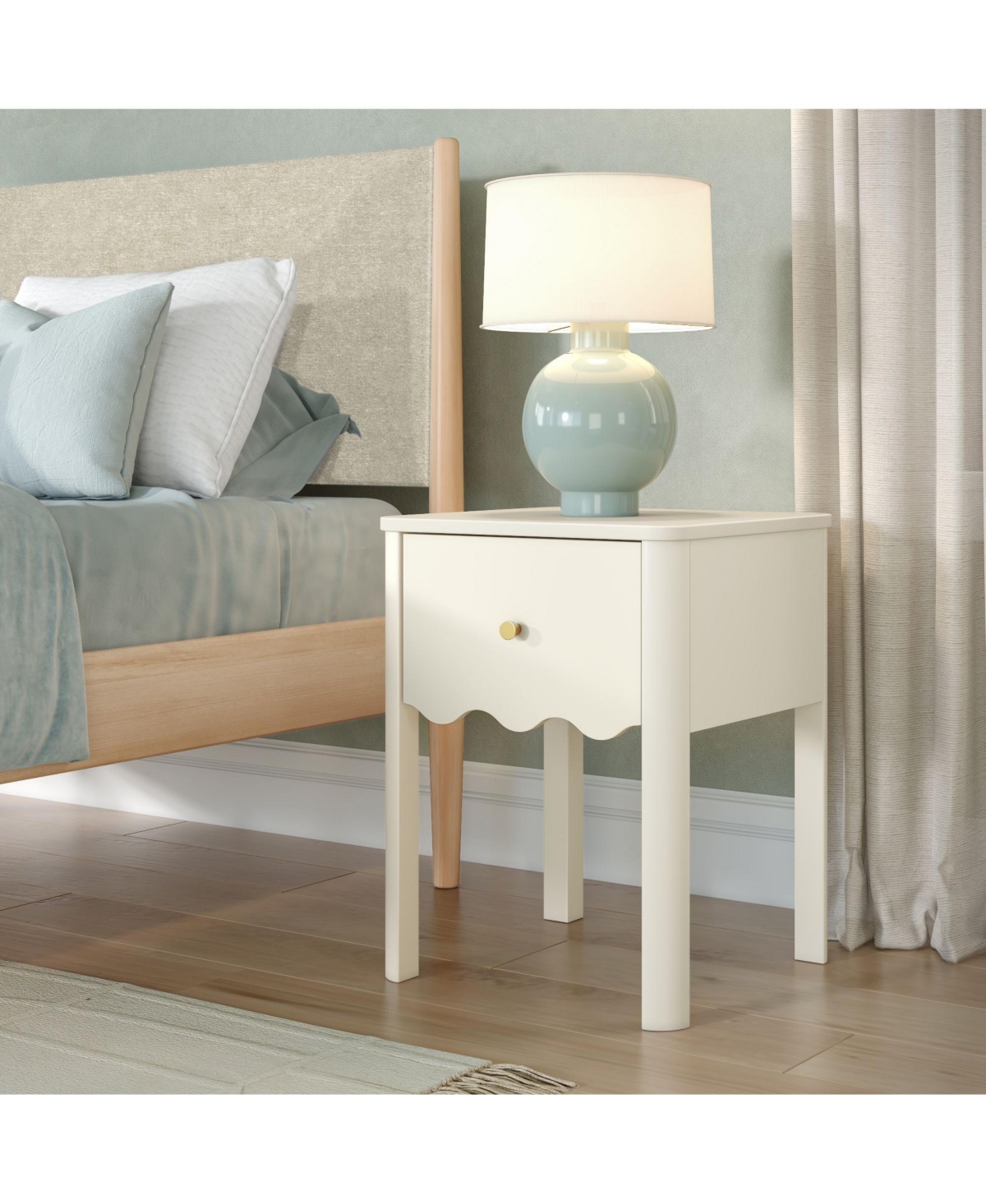 Click here for Plank+Beam Sutton 1 Drawer Nightstand  18 x 18  Bl... prices