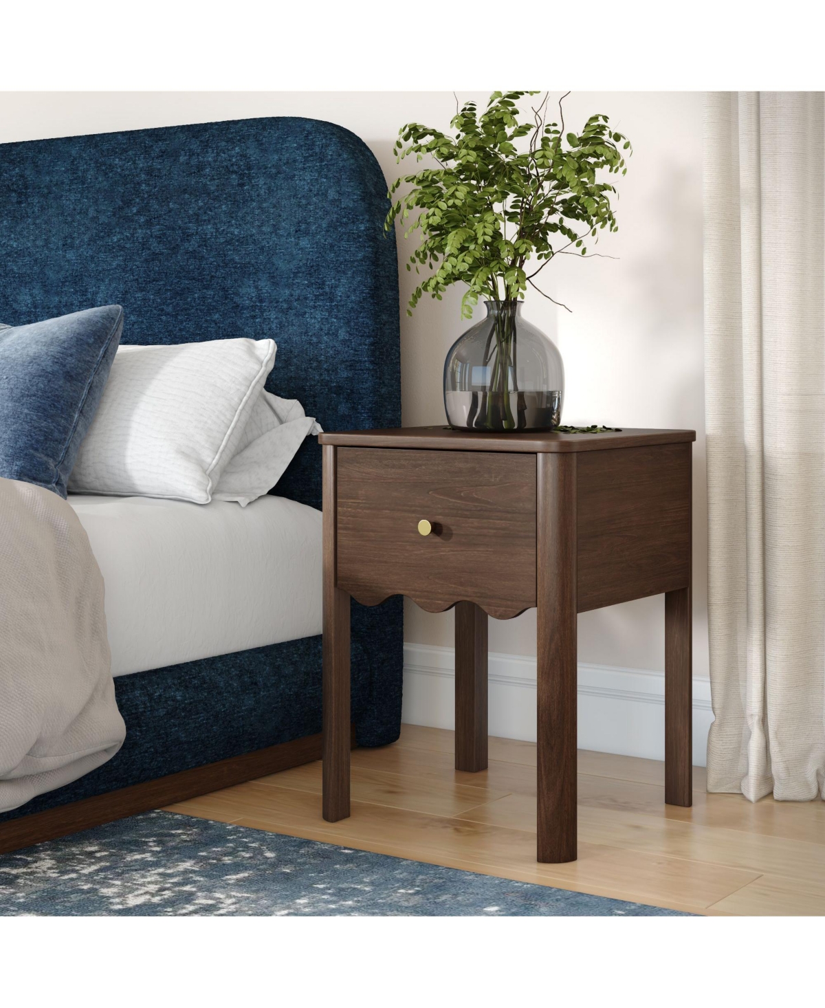 Click here for Plank+Beam Sutton 1 Drawer Nightstand  18 x 18  Bl... prices