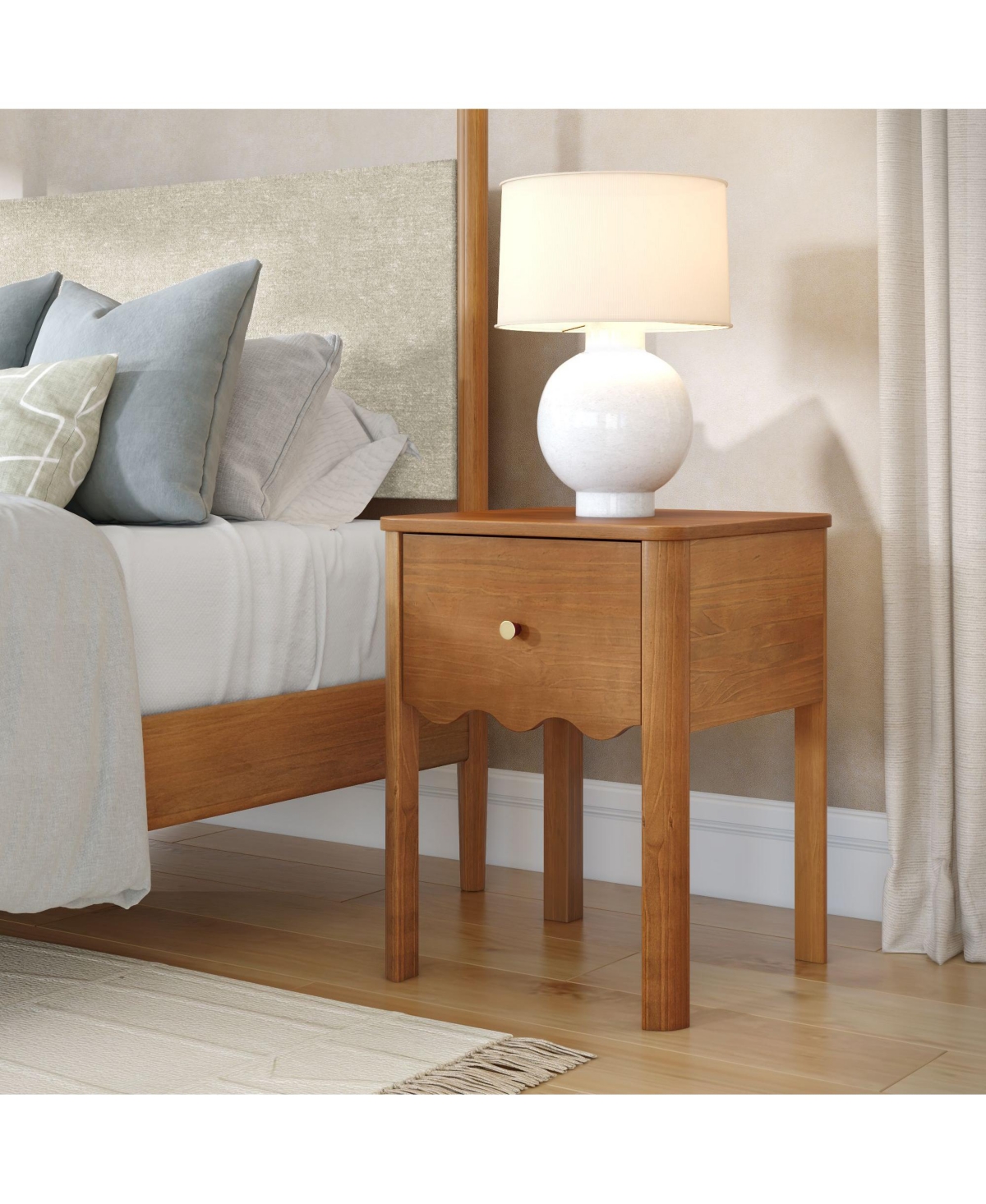 Click here for Plank+Beam Sutton 1 Drawer Nightstand  18 x 18  Bl... prices