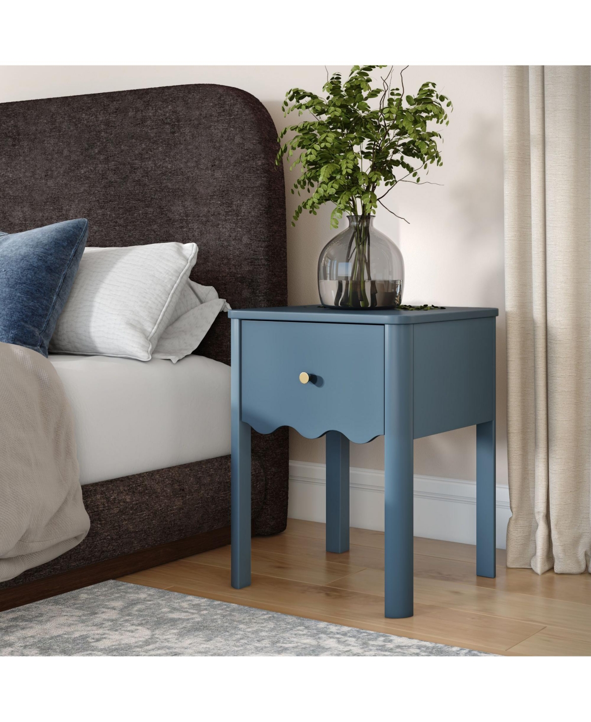 Click here for Plank+Beam Sutton 1 Drawer Nightstand  18 x 18  Bl... prices
