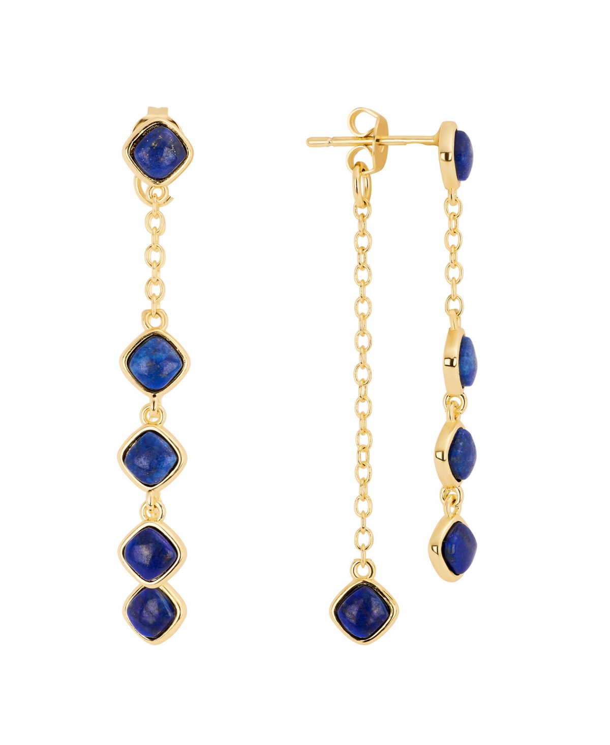 Click here for Macys Gold-Plated Genuine Lapis Howlite Turquoise... prices