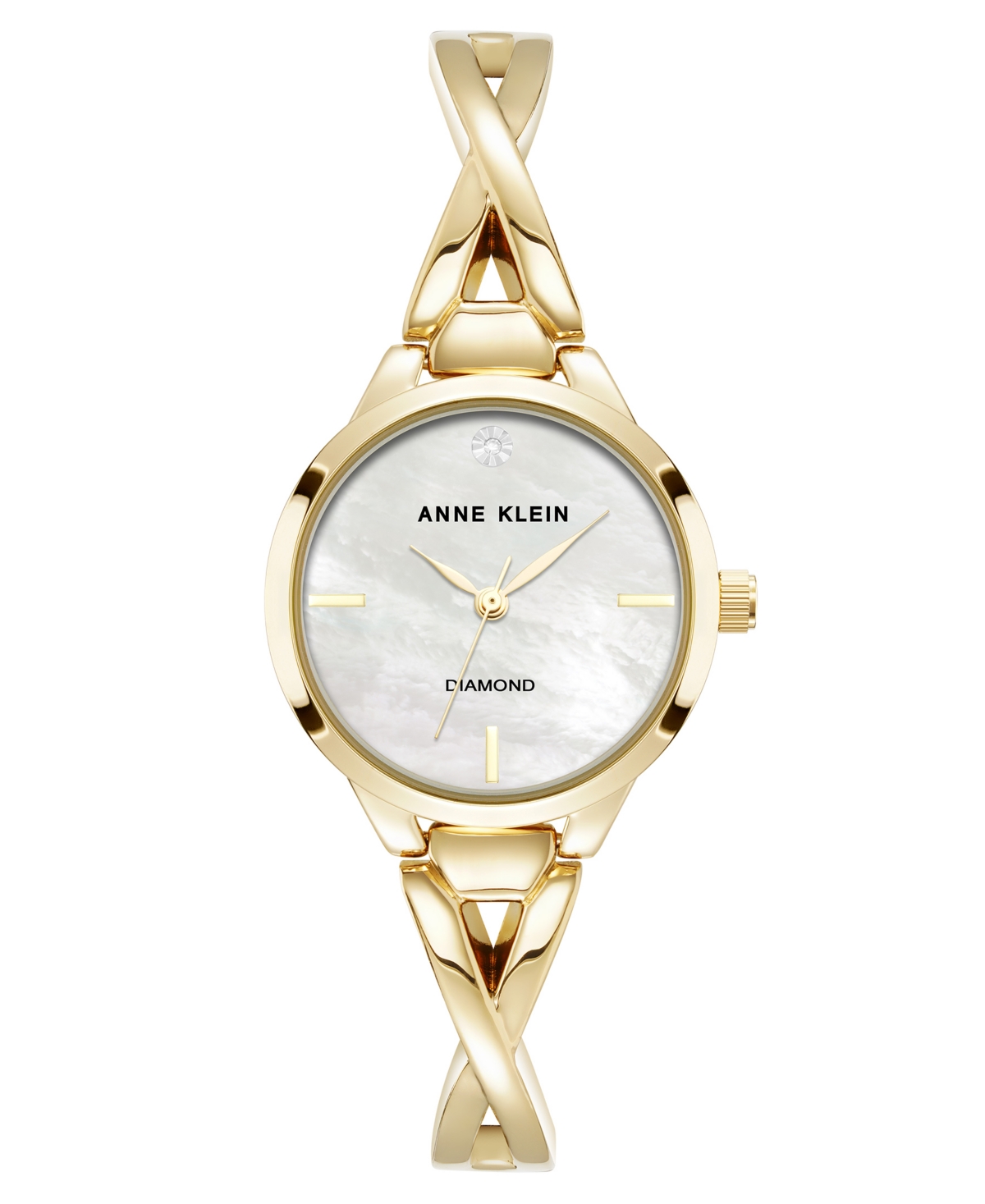 Click here for Anne Klein Womens Quartz Round Gold-Tone Alloy Met... prices