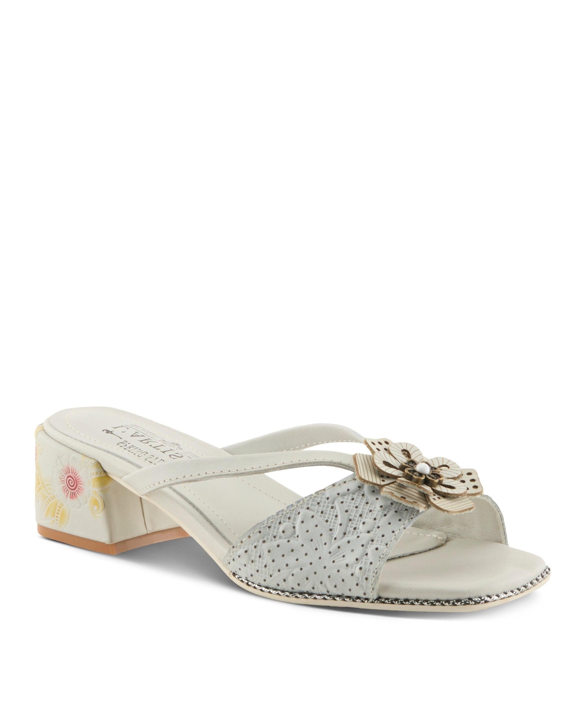 Click here for LArtiste Womens Europa Strappy Sandal with Floral... prices