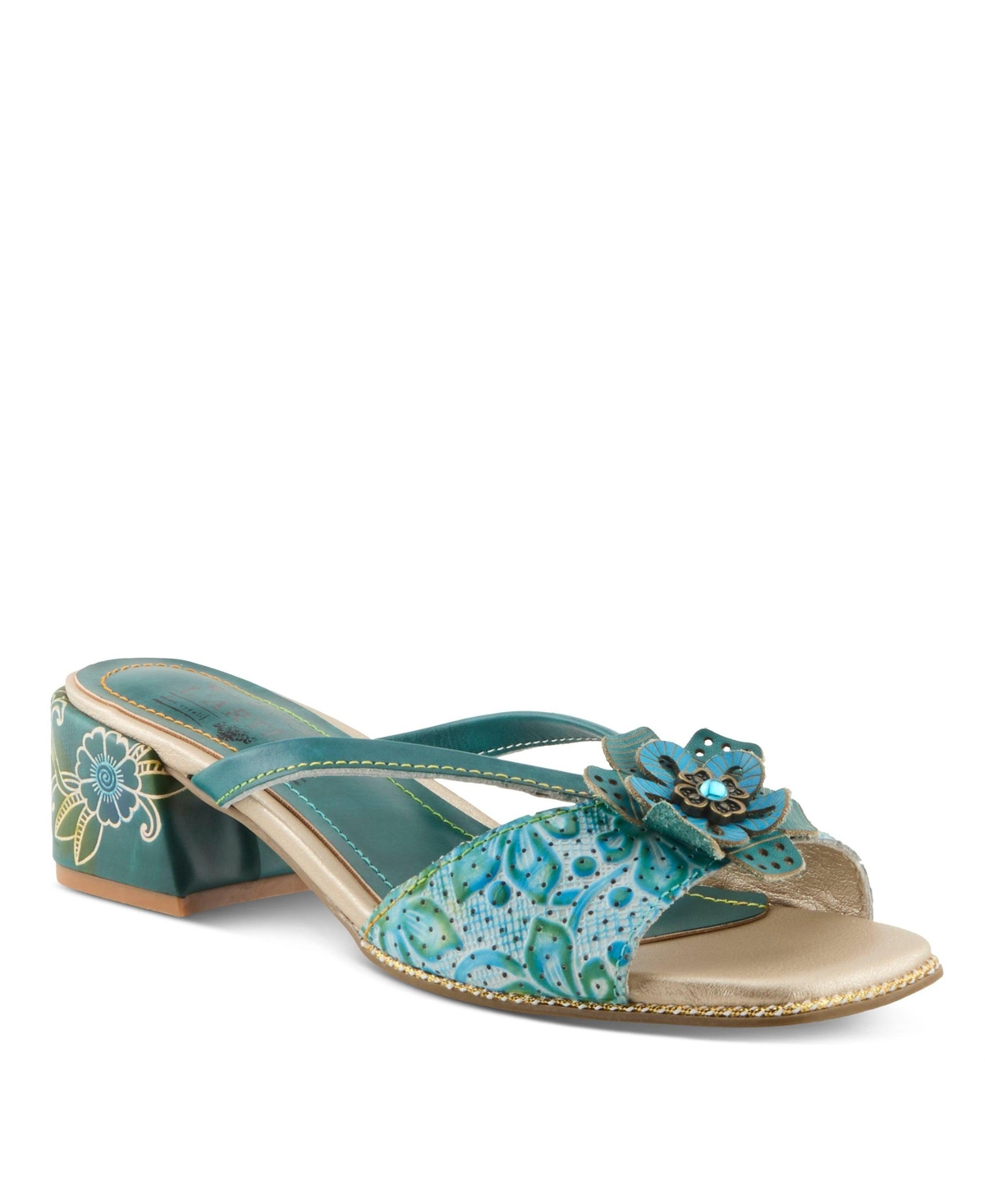 Click here for LArtiste Womens Europa Strappy Sandal with Floral... prices
