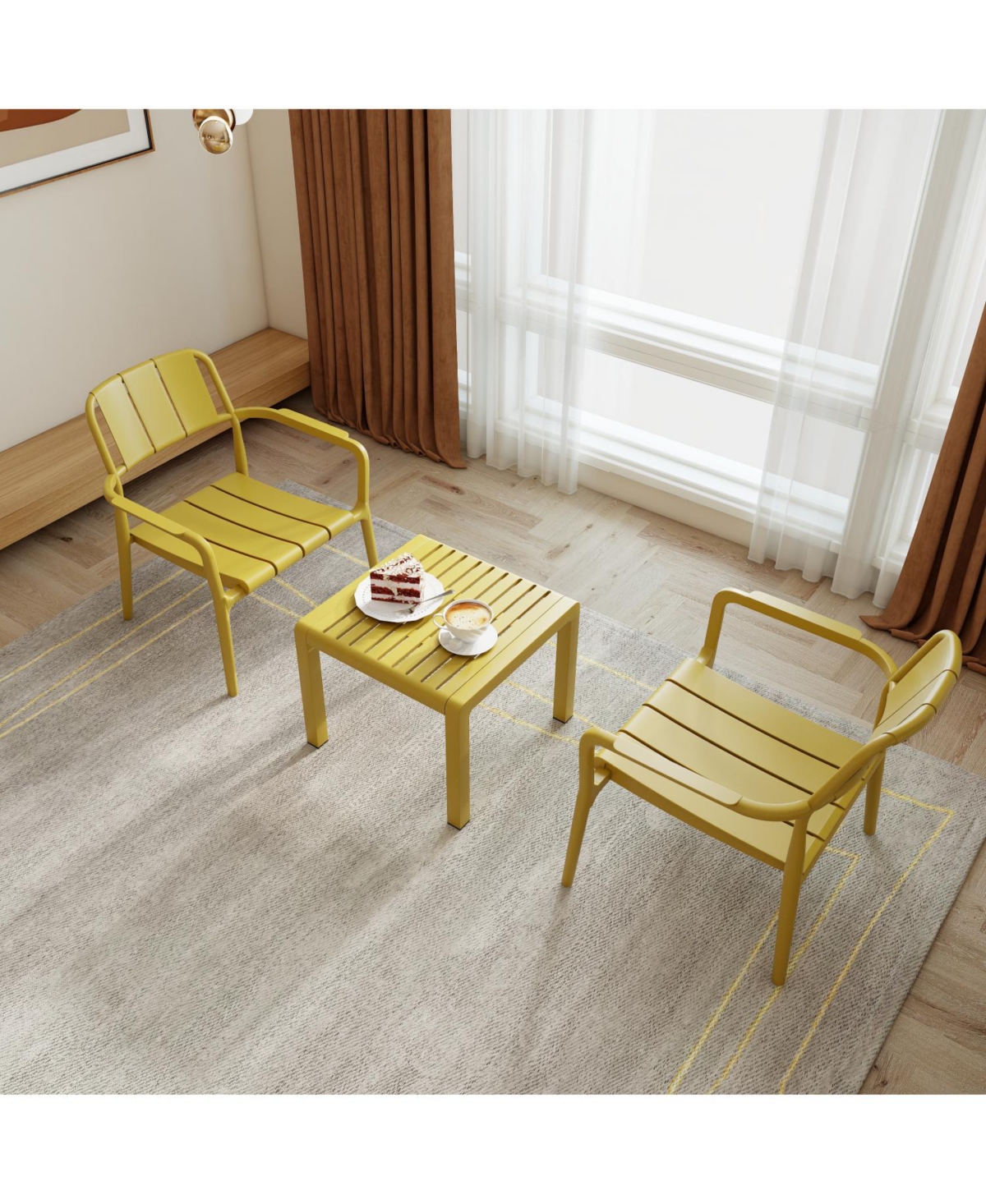 Click here for Streamdale Furniture Pp Chair and Table Set - Indo... prices