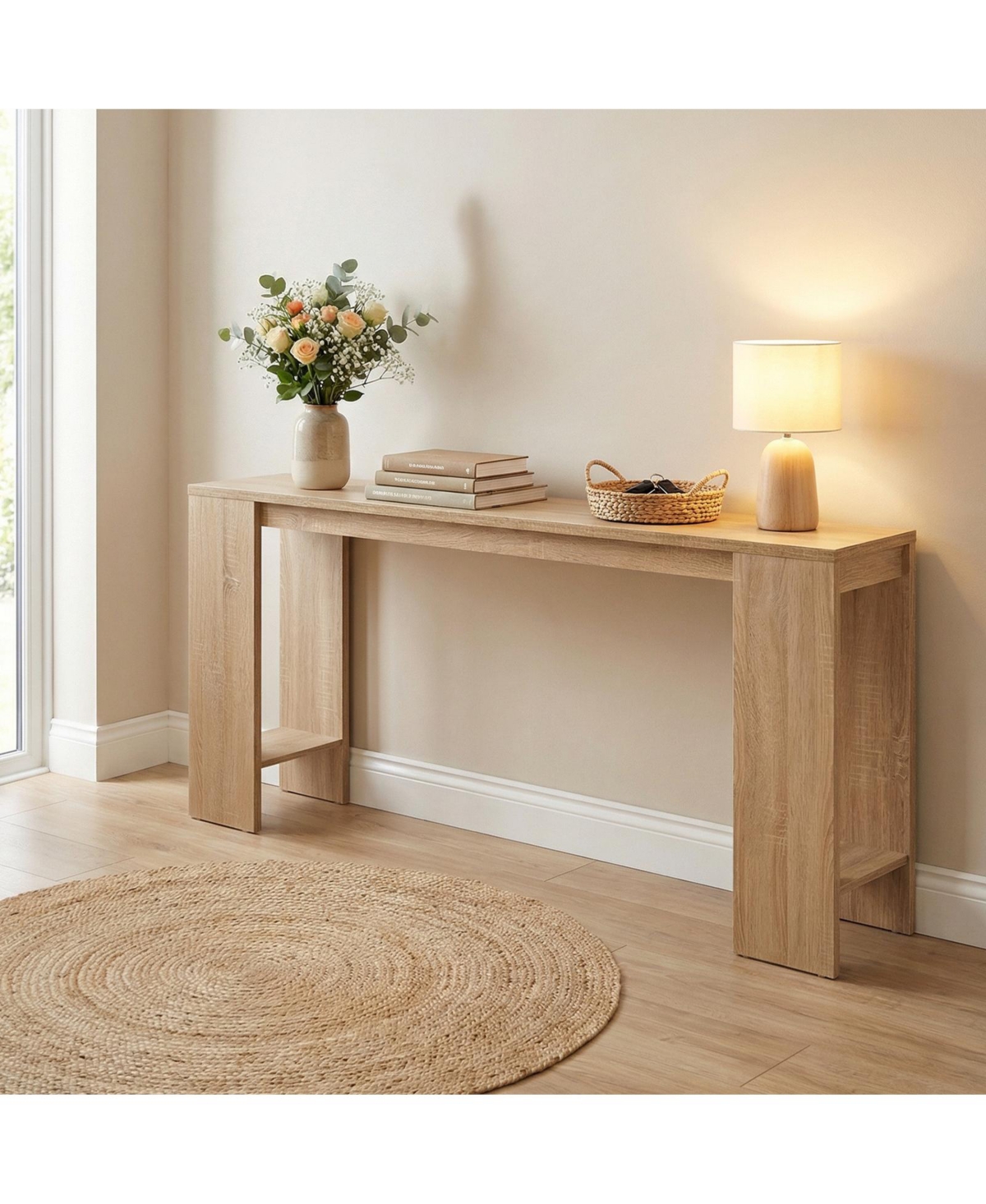 Click here for Costway 71 Inches Long Console Table  Farmhouse En... prices