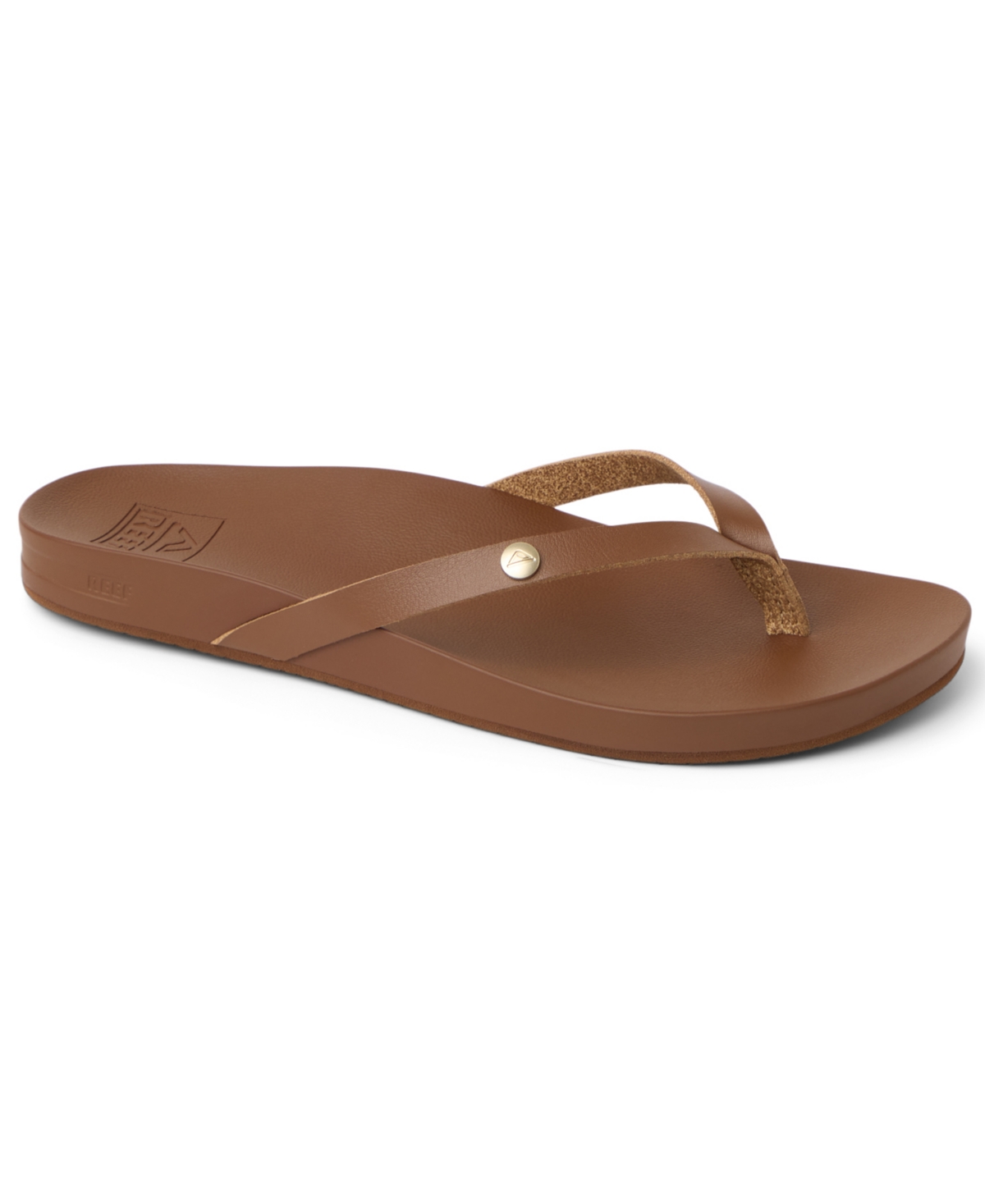 Click here for Reef Womens Vista Ivy Slip-On Flat Sandals - Choco... prices