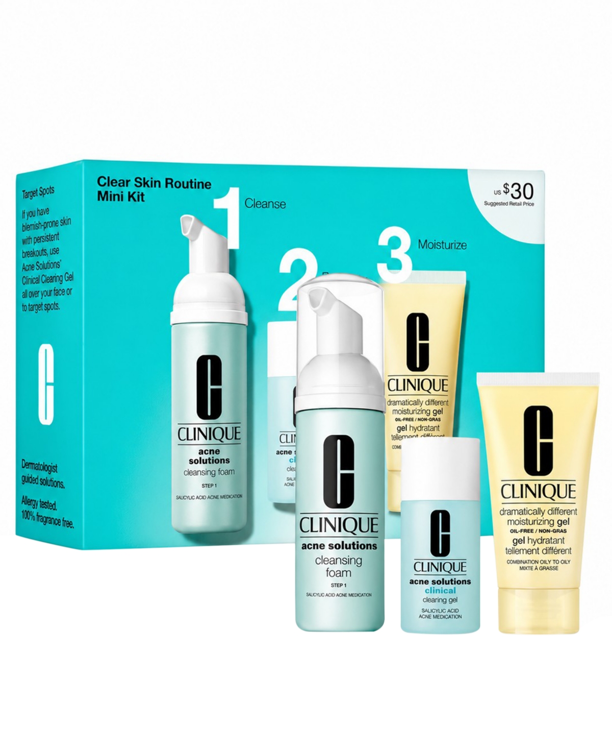 Click here for Clinique 3-Piece Clear Skin Routine Acne Care Gift... prices
