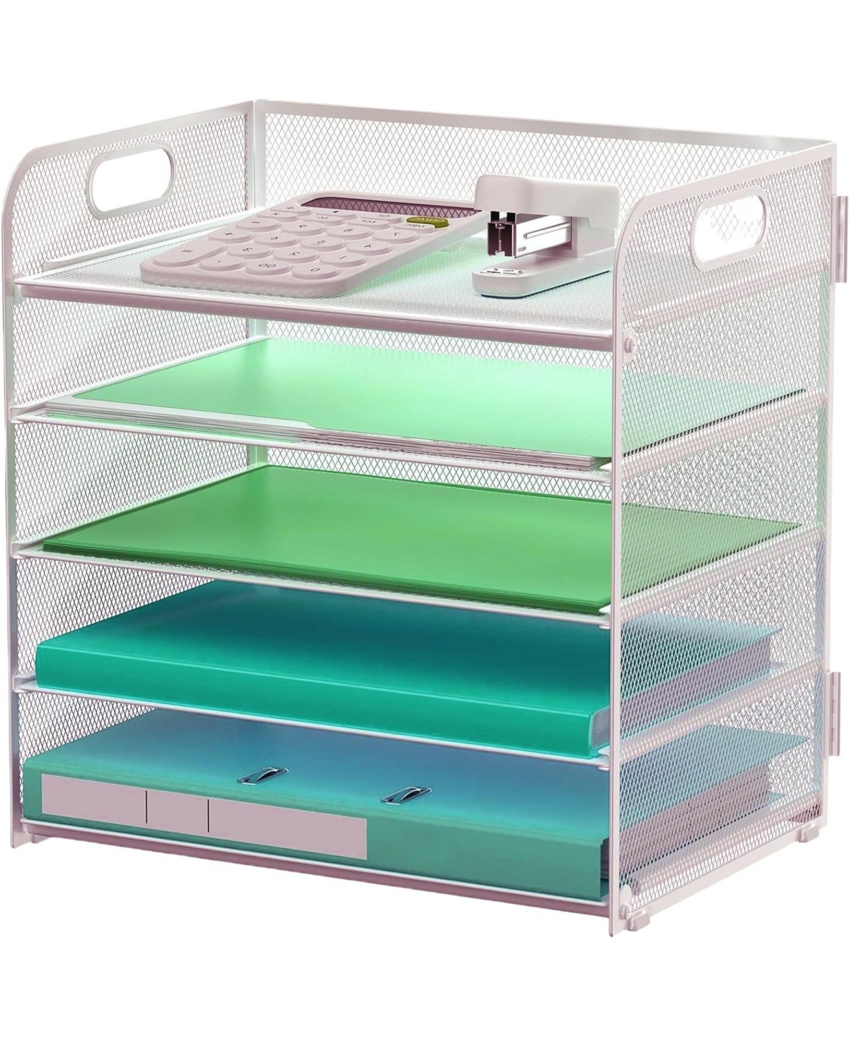 Click here for Danrong 5 Tier Mesh Desk File Organizer with Handl... prices
