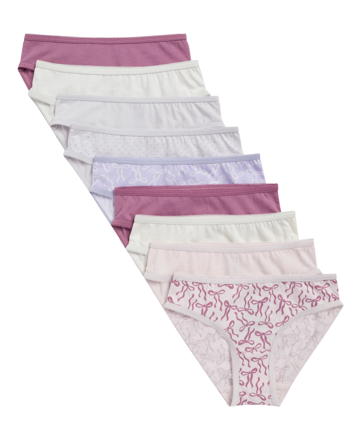 Click here for Maidenform Girls 4-14 Charm Picot Bikini  9-Pack -... prices