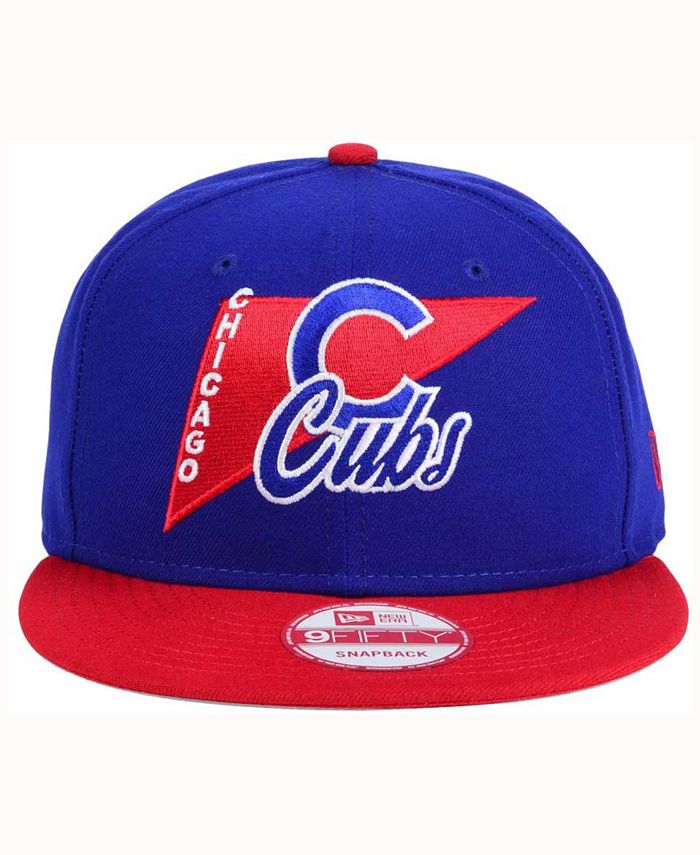 New Era Chicago Cubs Logo Stacker 9FIFTY Snapback Cap - Macy's