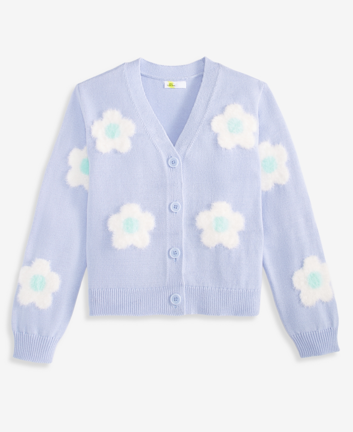 Click here for Epic Threads Girls Xs-xl Flowers V-Neck Cardigan... prices