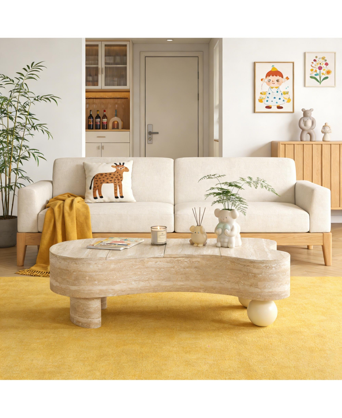 Click here for Clihome Irregular Flip Top Coffee Table  Modern Md... prices