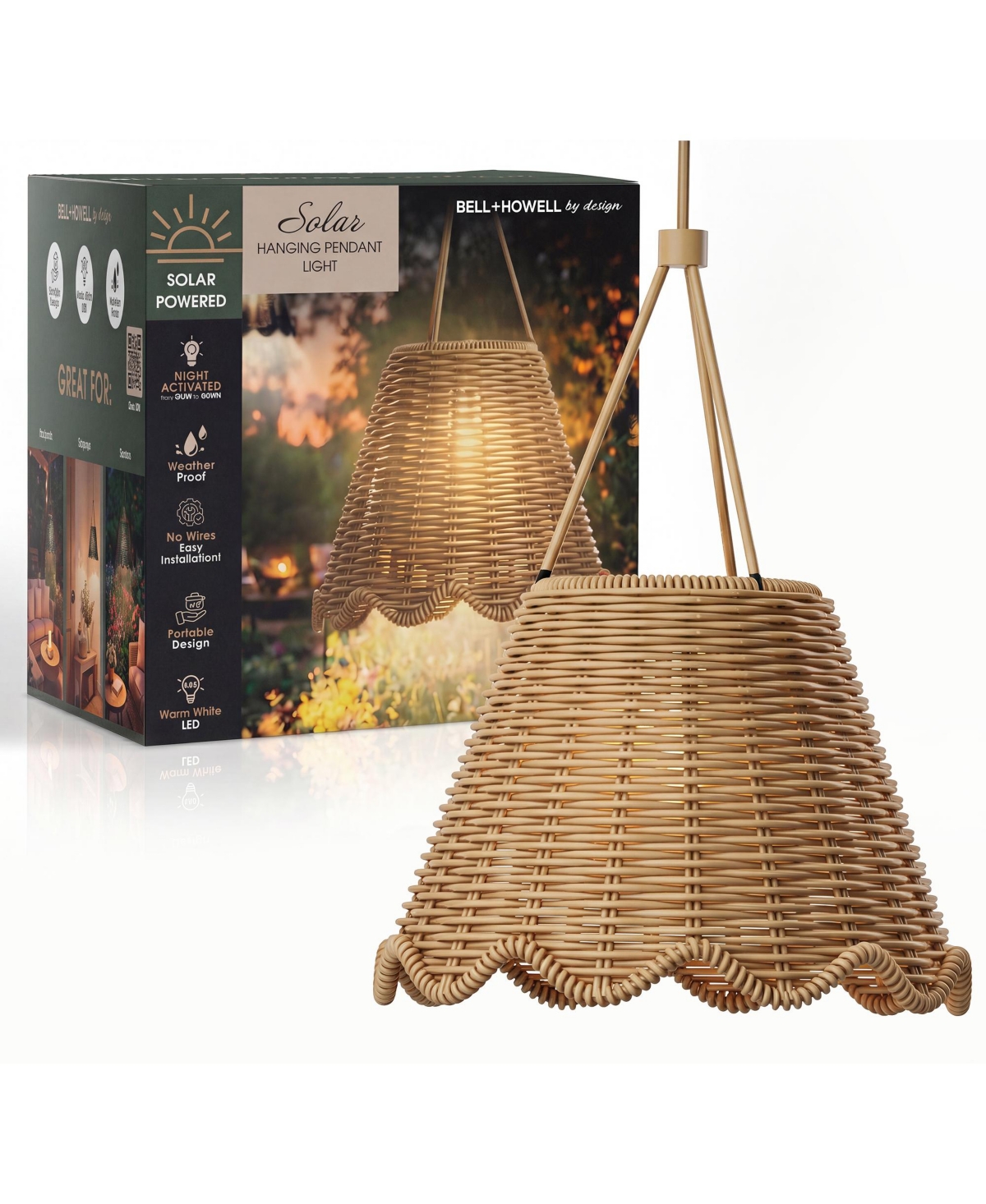 Click here for Bell + Howell Solar Wicker-Style Outdoor Led Lante... prices