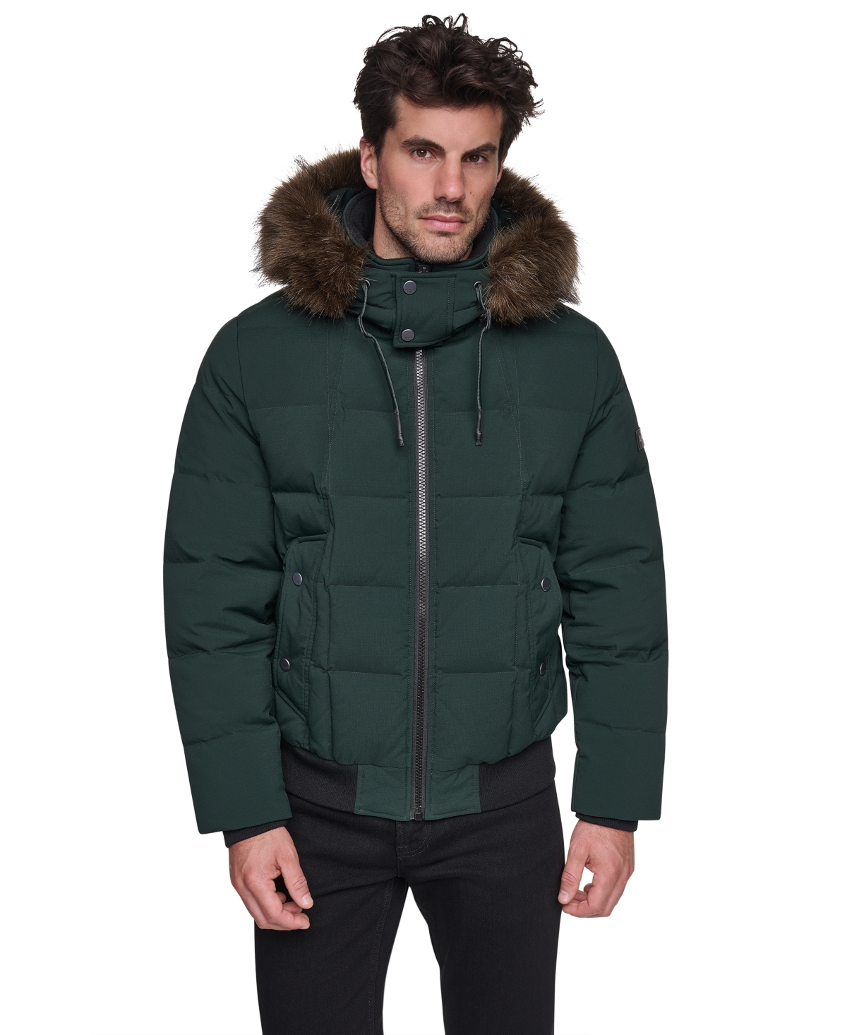 Click here for Marc New York Mens Quilted Fur Collar Bomber Jacke... prices