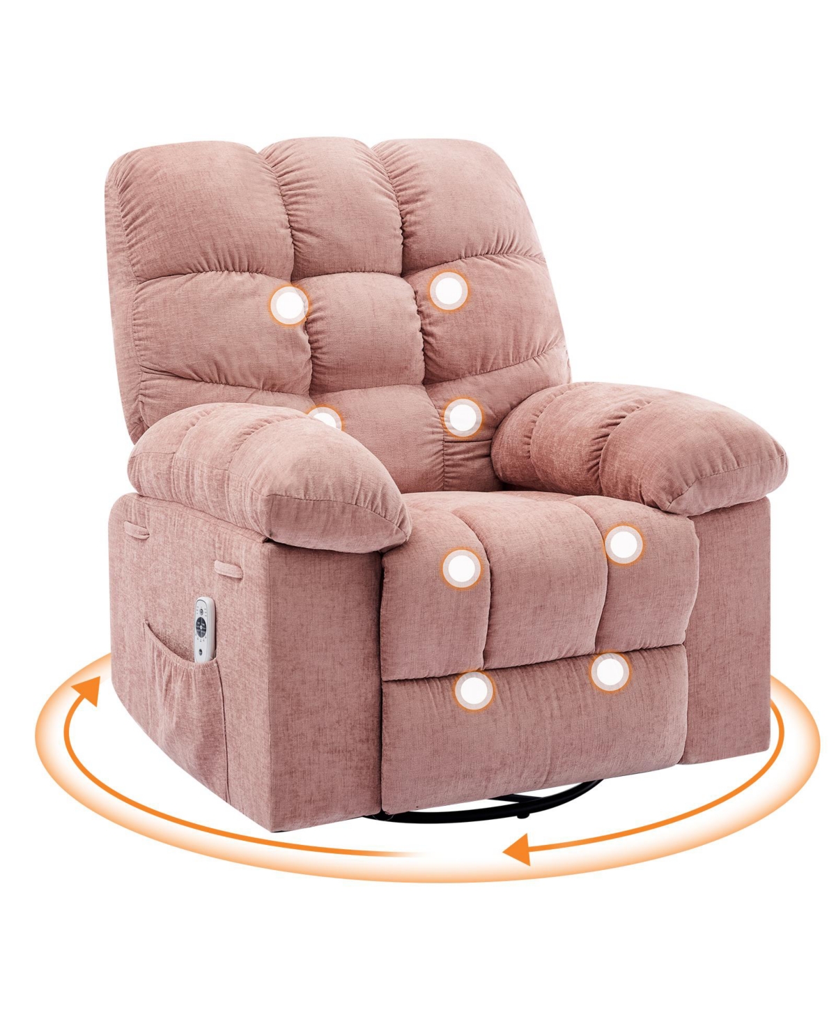 Click here for homfan Manual Rocking Recliner with Massage and He... prices