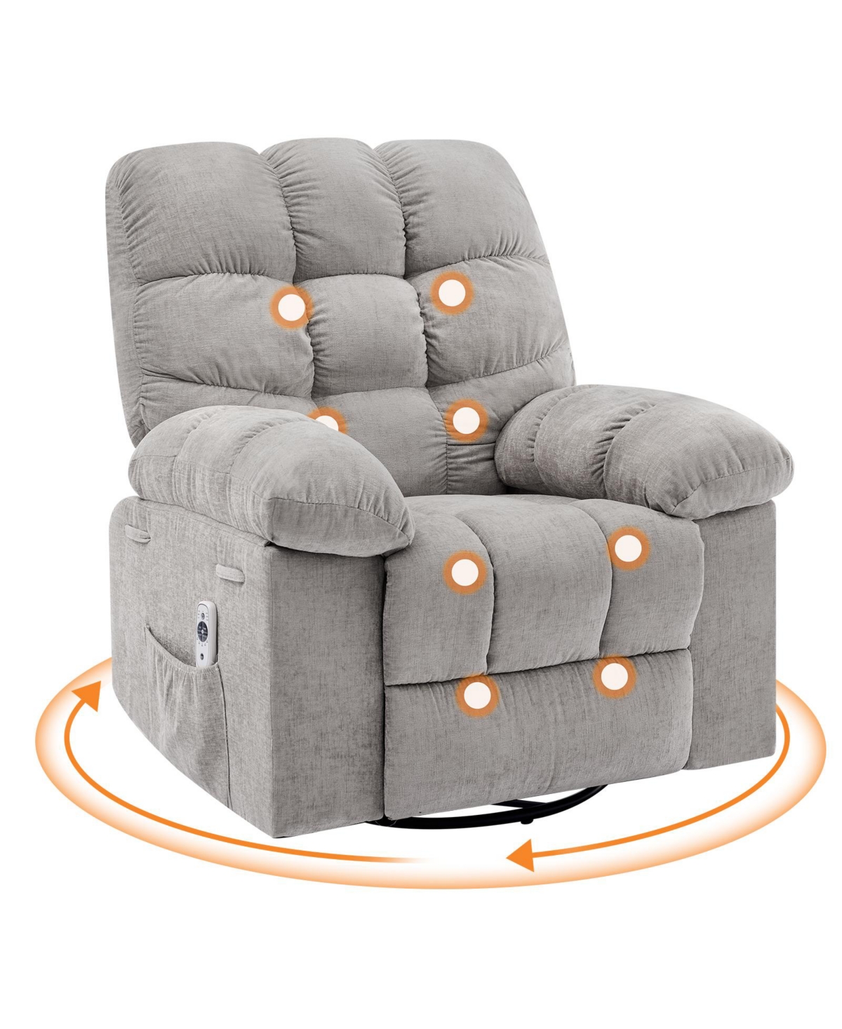 Click here for homfan Manual Rocking Recliner with Massage and He... prices