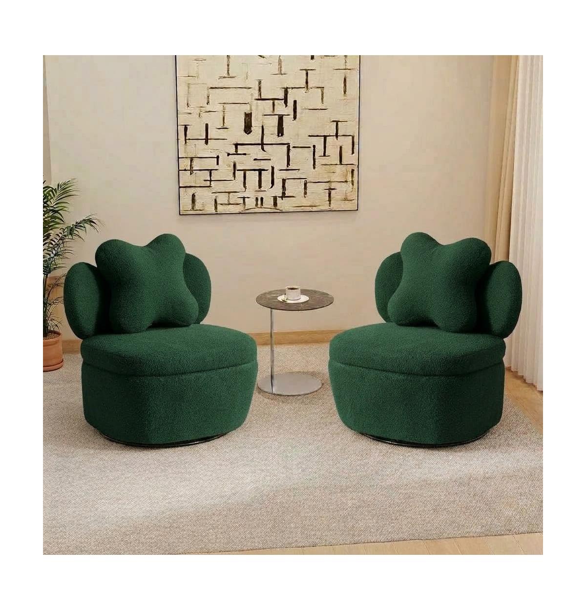 Click here for homfan 360degree(s) Rotating Accent Chair Set of 2... prices