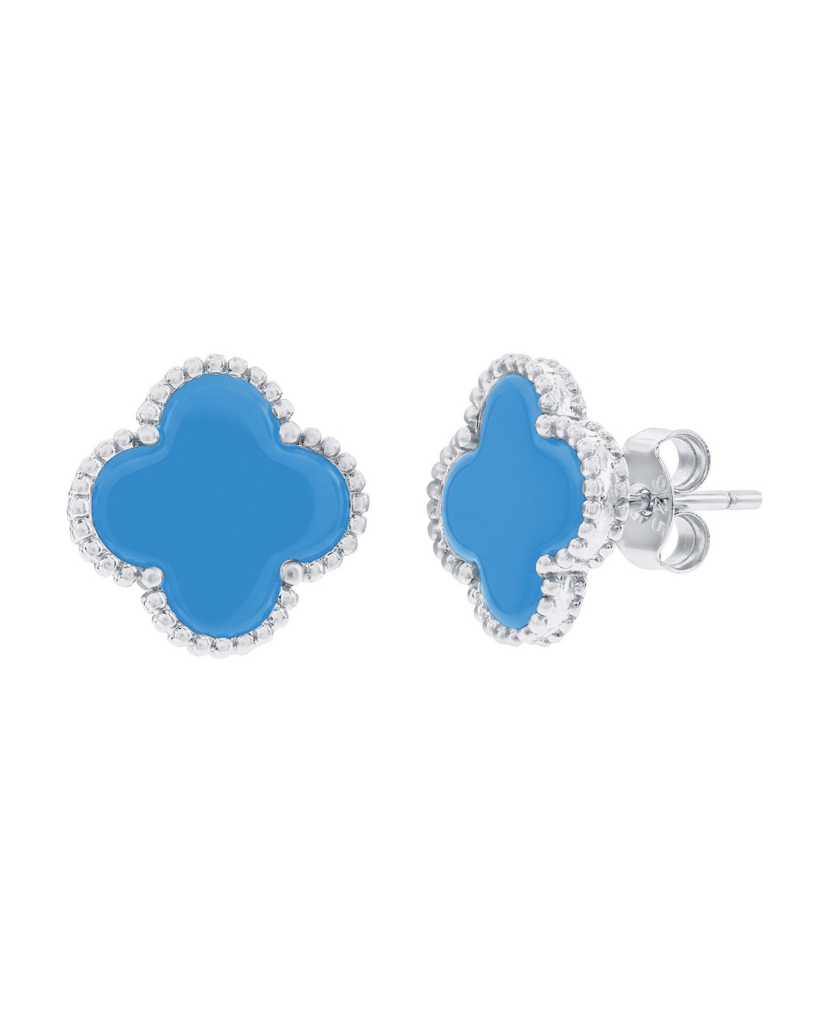 Click here for Simona Simulated Turquoise Clover  Beaded Outline... prices