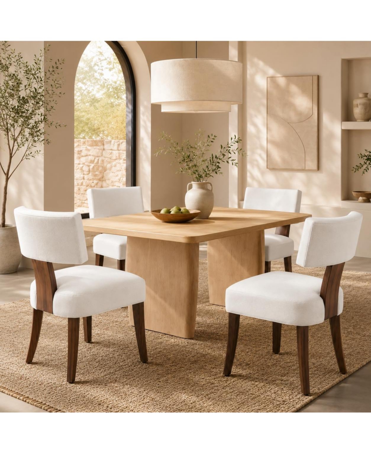 Click here for homfan Dining Chairs Set of 4  Mid Century Modern... prices