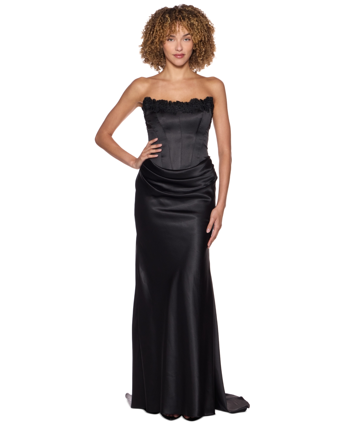 Click here for Alex & Sophia Juniors Satin Dress - Black prices